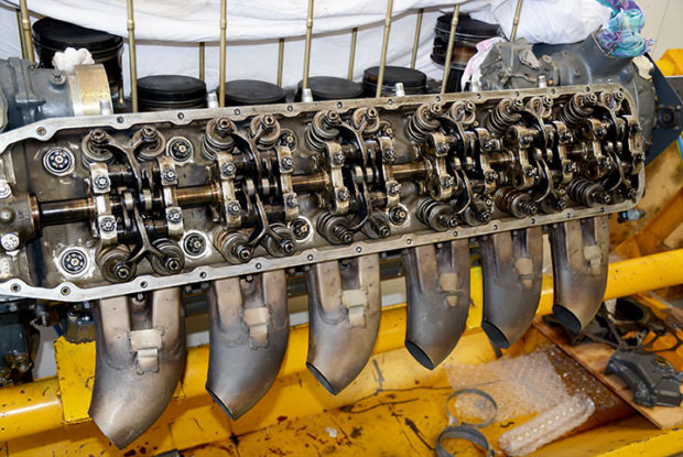 Allison V-1710-115 V12 engine from Curtiss P40E VH-KTY under rebuild at ...